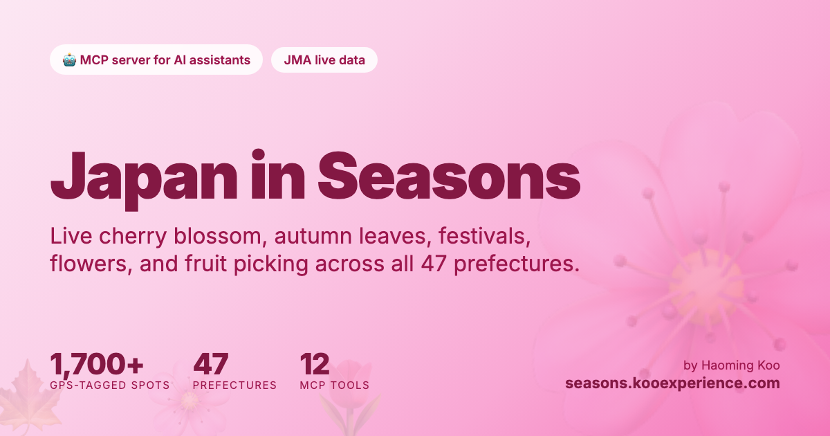 Japan Cherry Blossom Forecast 2026 | Live Sakura Data from JMC